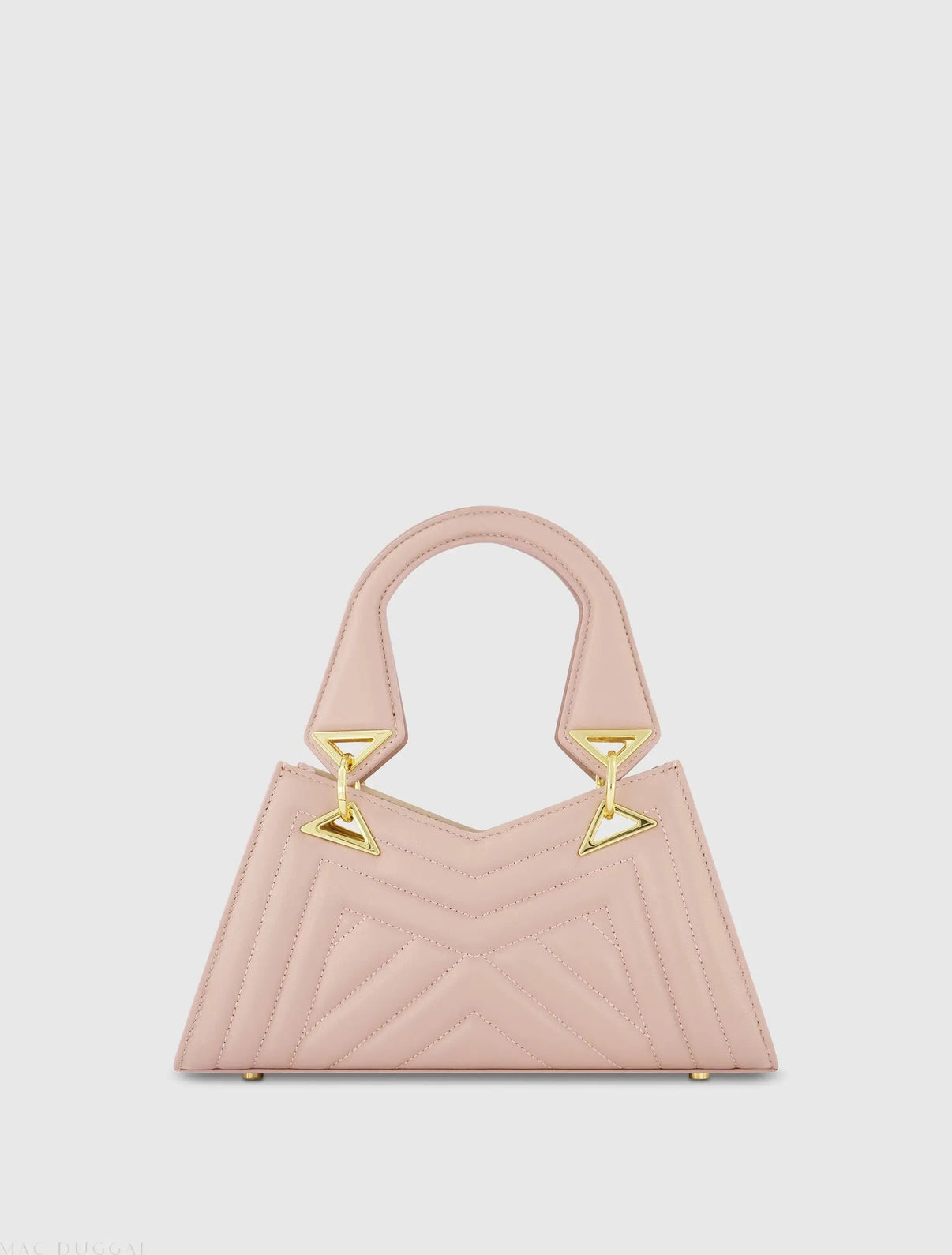 Angular Quilted Napa Leather Handbag | Mac Duggal