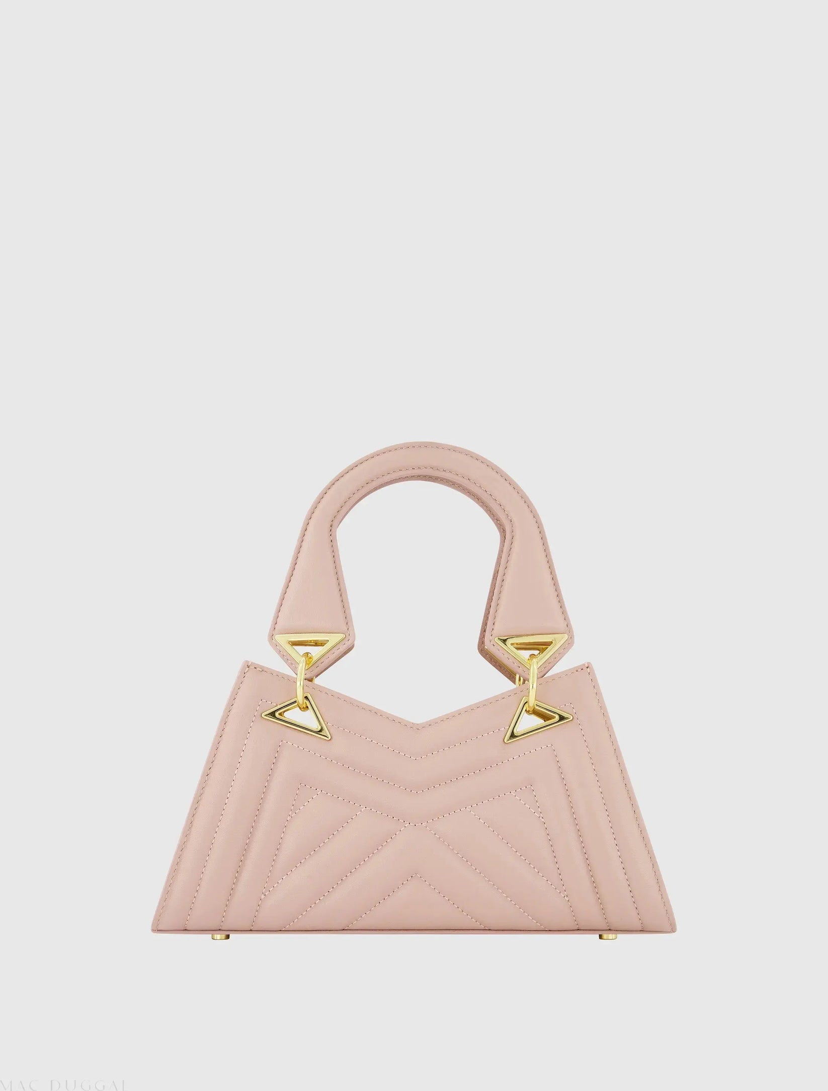 Angular Quilted Napa Leather Handbag | Mac Duggal